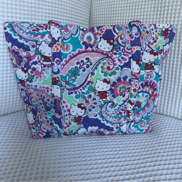 Vera Bradley | Bags | Vera Bradley Hello Kitty Small Vera Tote Paisley ...